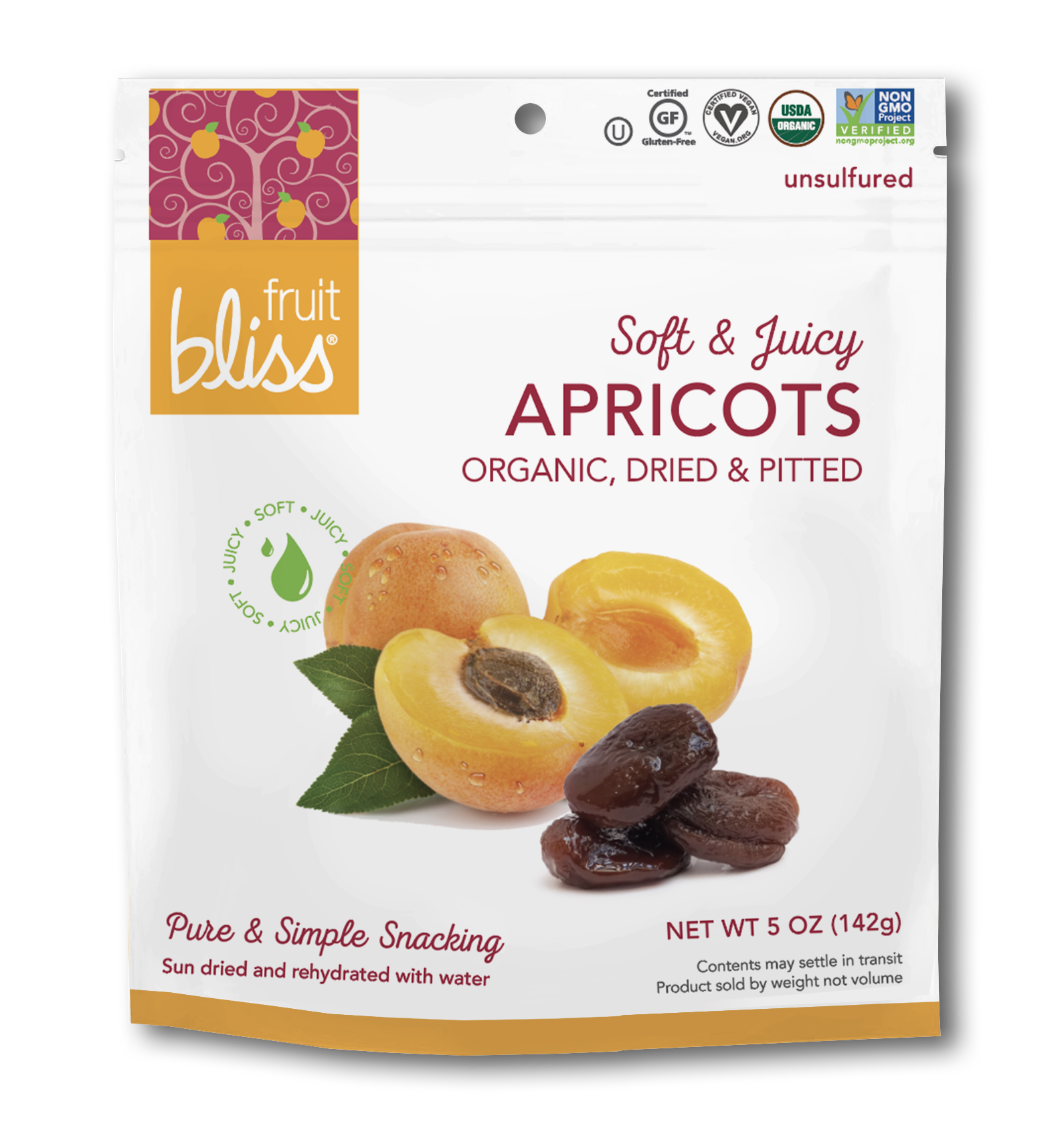Fruit Bliss Organic Turkish Apricots--香港有機食品店 嚴選歐美產品 真正有機健康 | Organic Plus