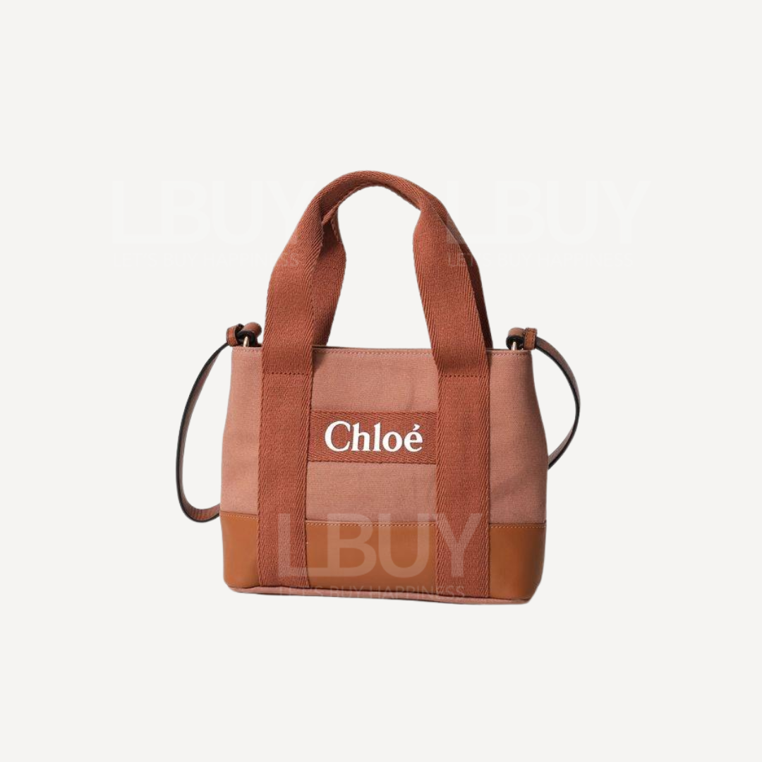 Chloé-Chloe Bean Sand Colored Tote Bag Slanted Bag C20684